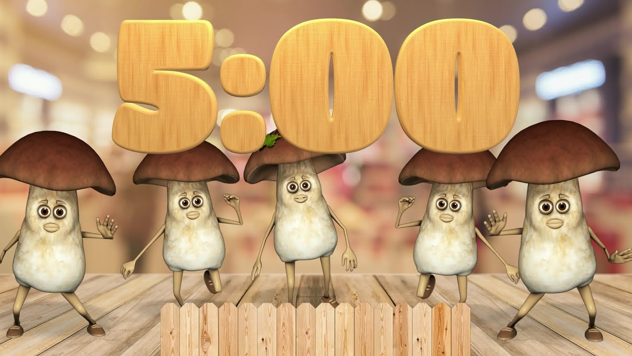 5 Minute TIMER Dance Party Mushrooms The FUNniest Classroom Timer EVER ...