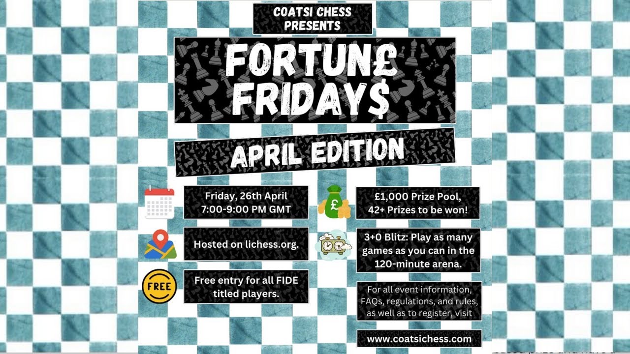Fortune Fridays April Arena на lichess.org - YouTube