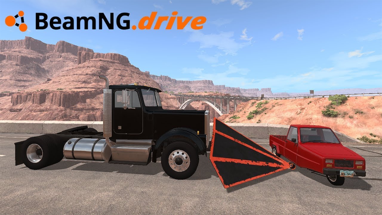 BeamNG drive - CAMINHÃO ESCUDO DE FERRO VS CARRO COM MOTOR DE MOTO ...