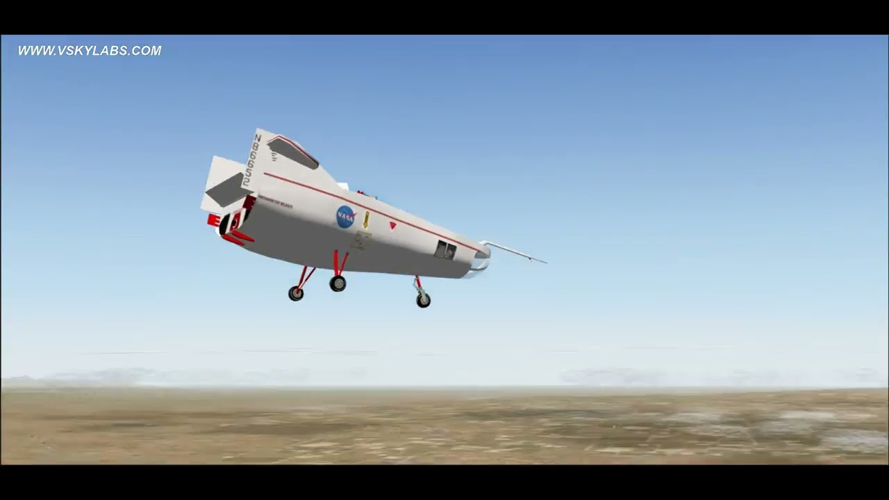 VSKYLABS | NASA M2-F1 Lifting Body glider | X-Plane 10 - YouTube