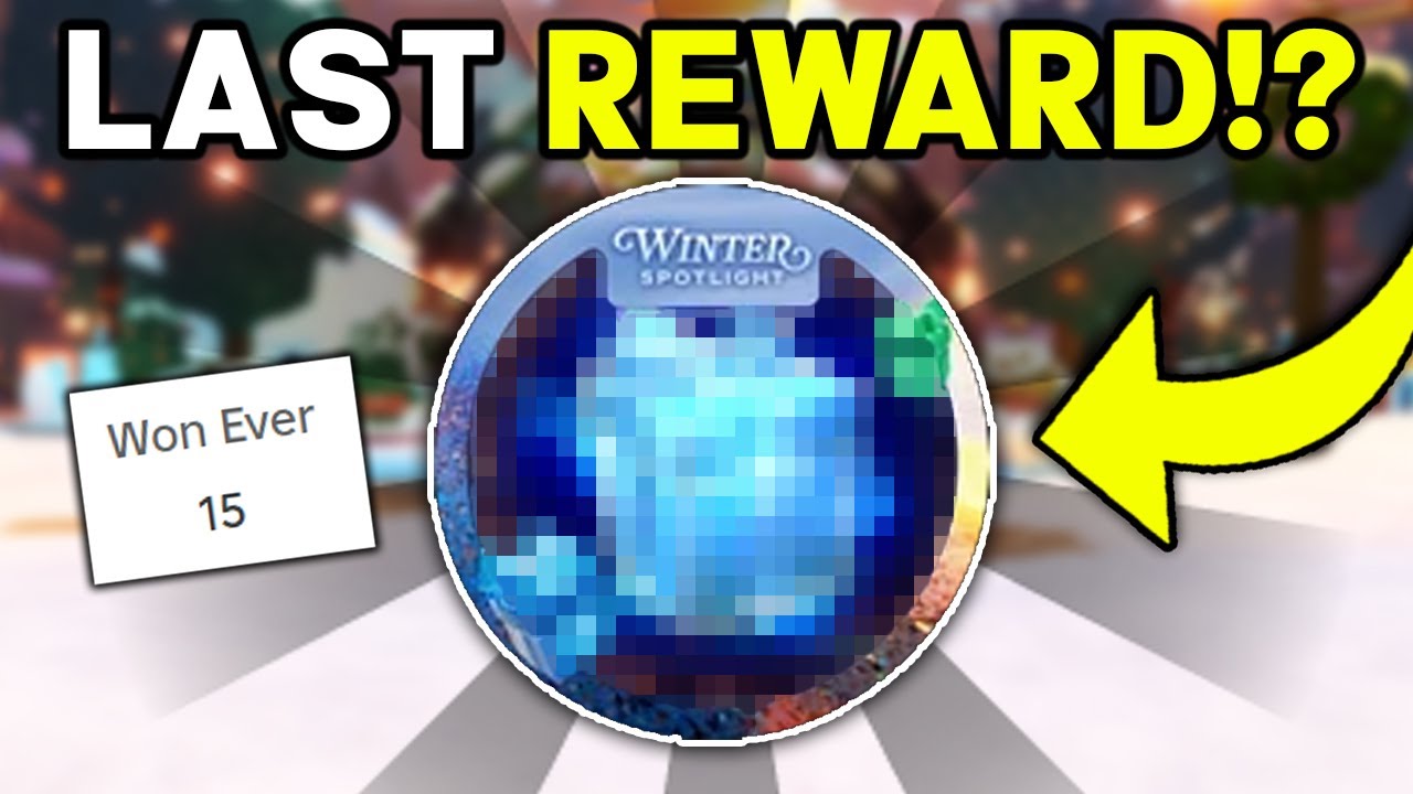 LAST SECRET REWARD!? | Winter Spotlight Roblox - YouTube