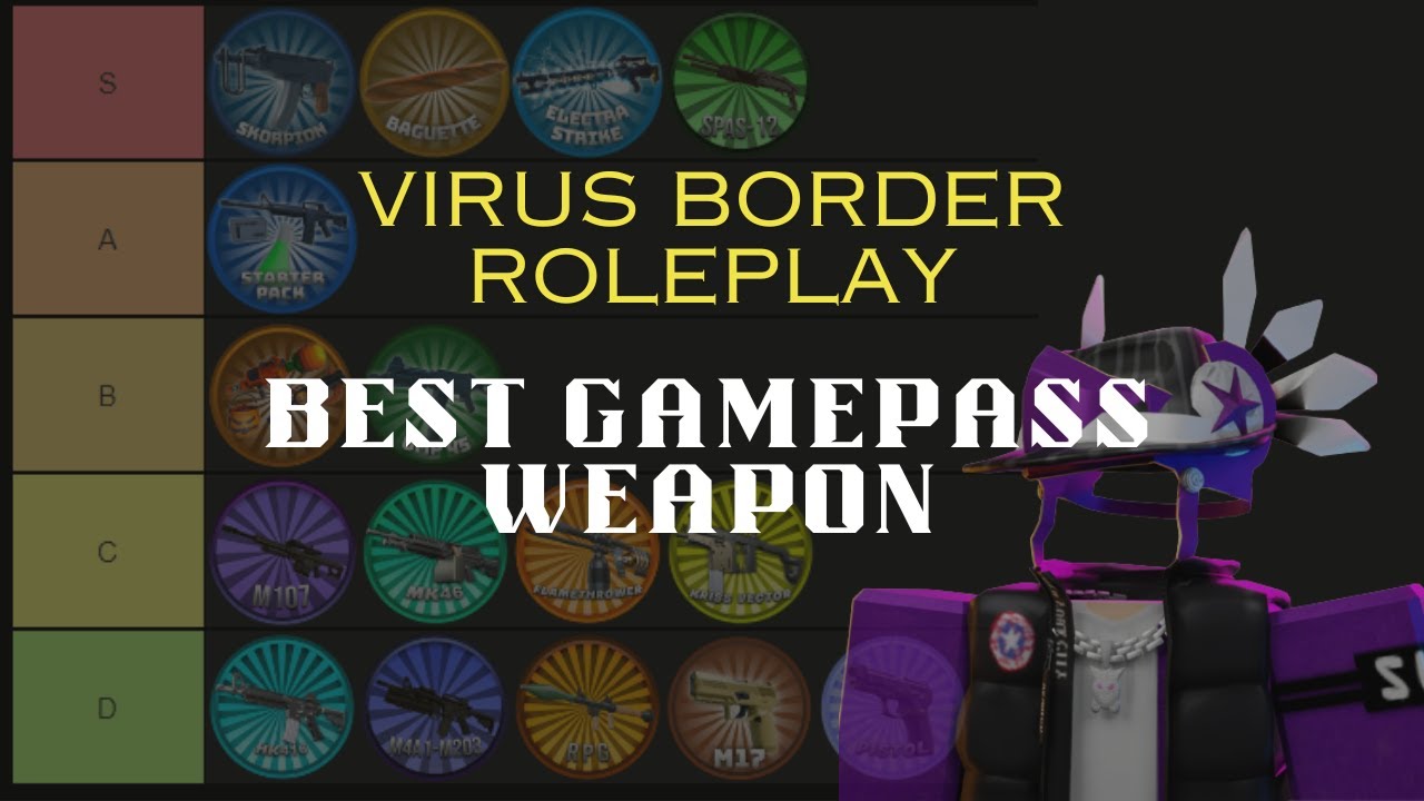 Virus Border Roleplay: Best Gamepass Weapon - YouTube