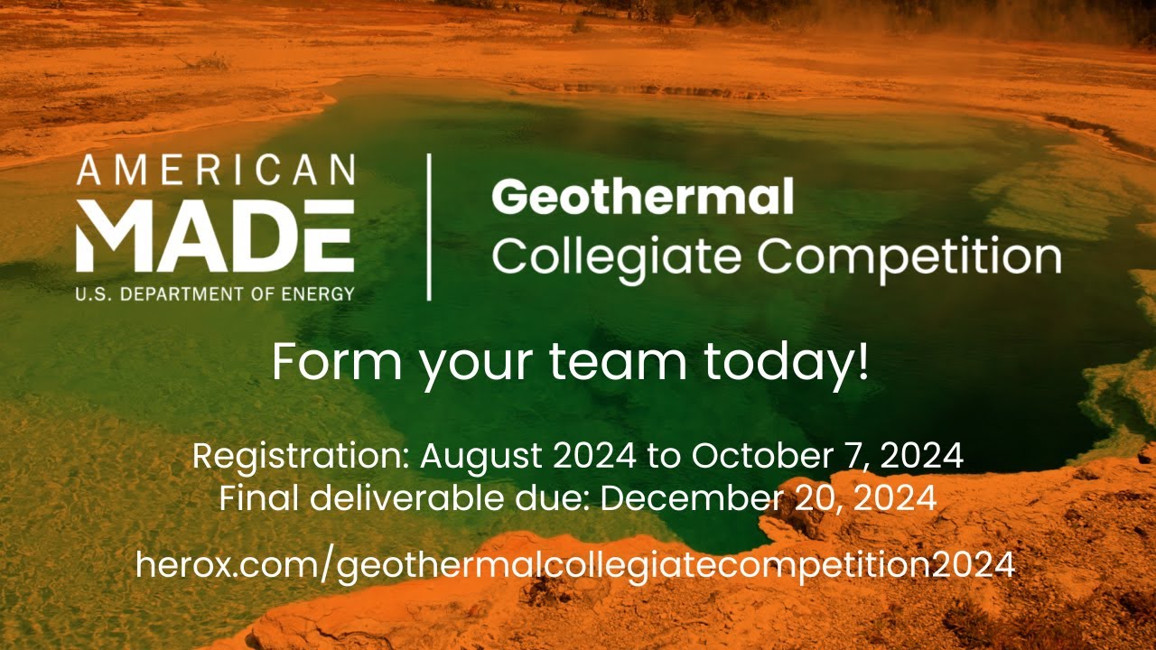 2024 Geothermal Collegiate Competition Promo Video - YouTube