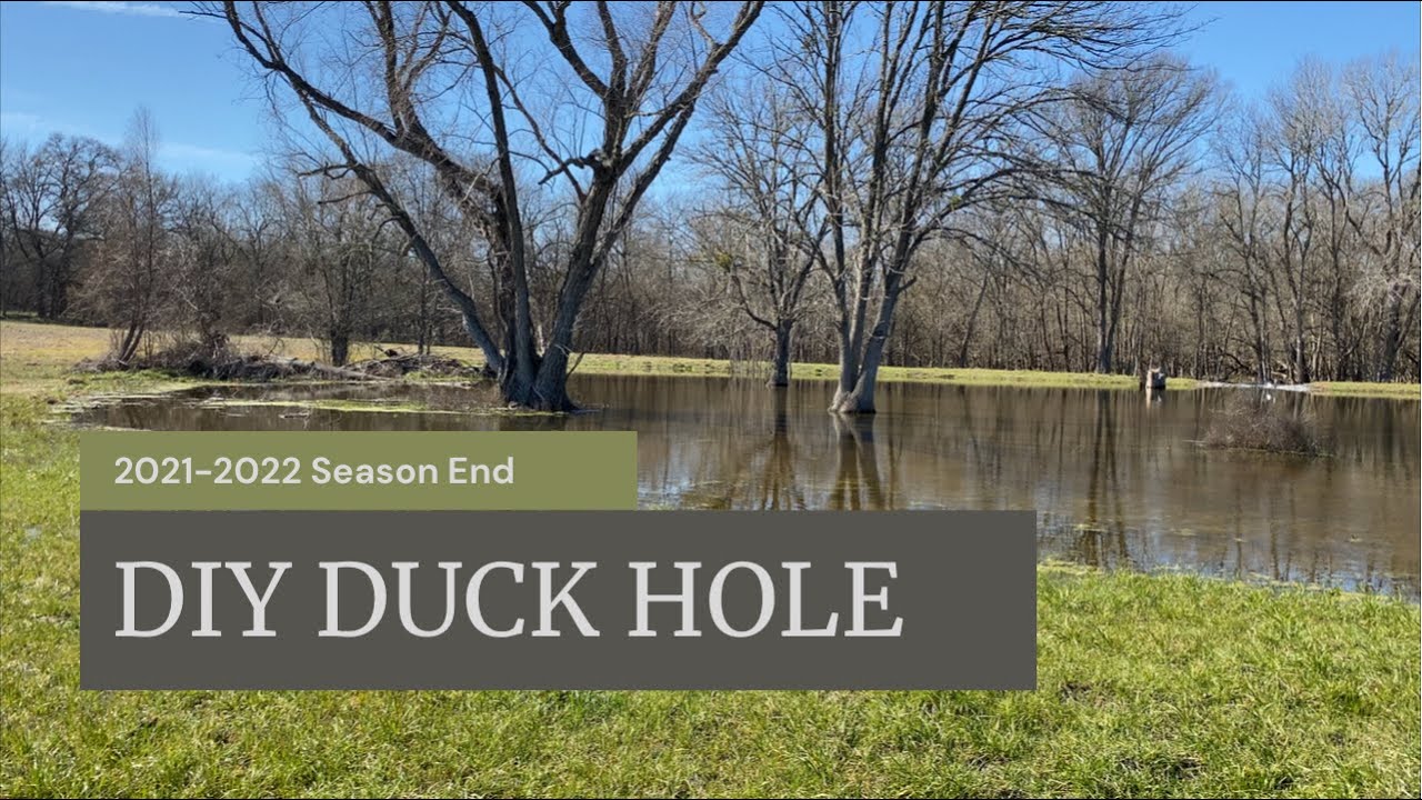 DIY Duck Hole ‘21-‘22 season end - YouTube