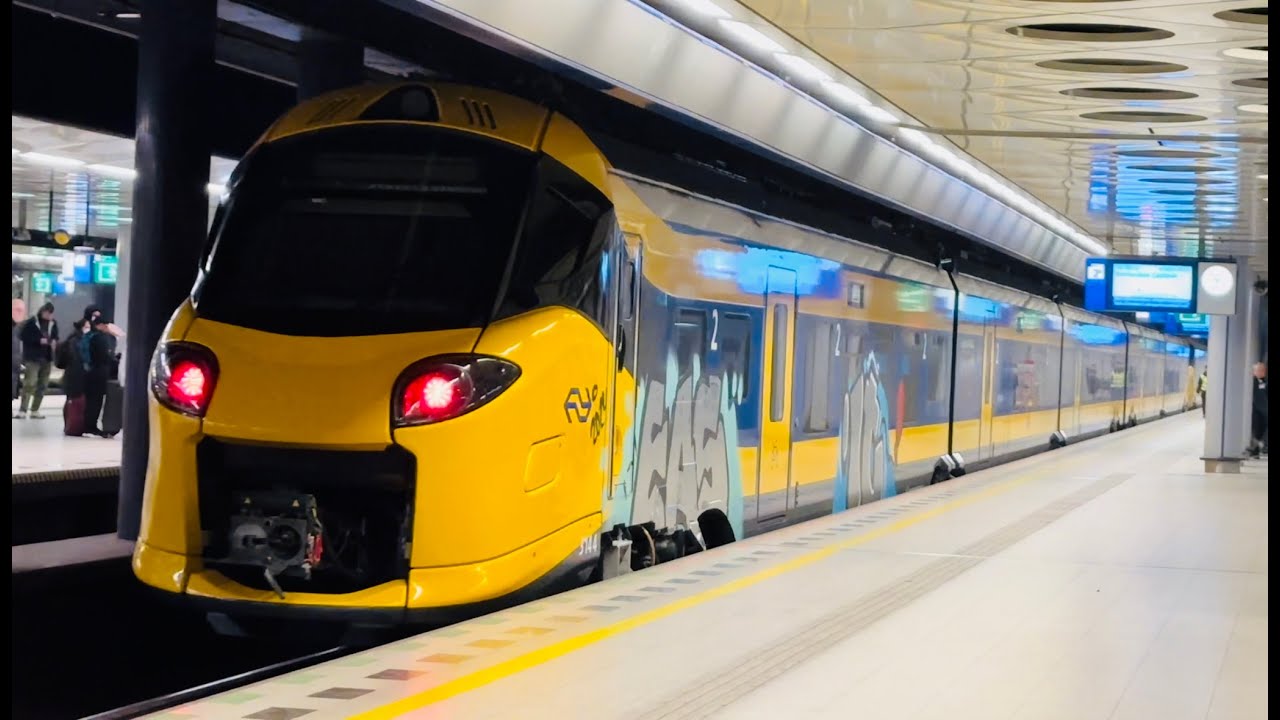 Treinrit ICNG Rotterdam CS - Schiphol Airport over de HSL met 200 km/u ...