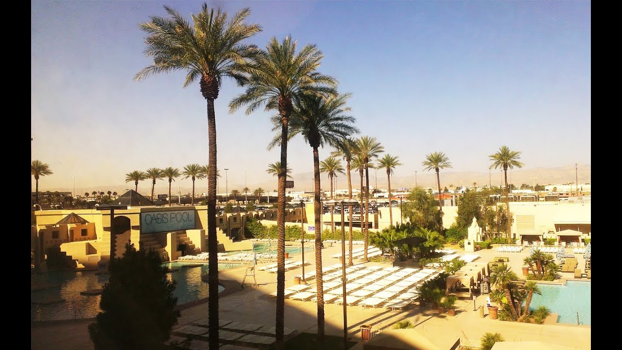 View of Luxor's Oasis Pool from My Room - YouTube
