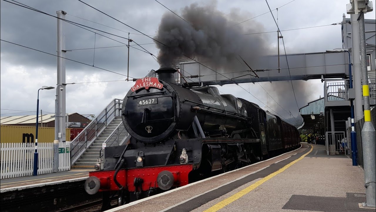 (Steam Train Identity Crisis) 45699/45562/45627 Storms Through Penrith ...