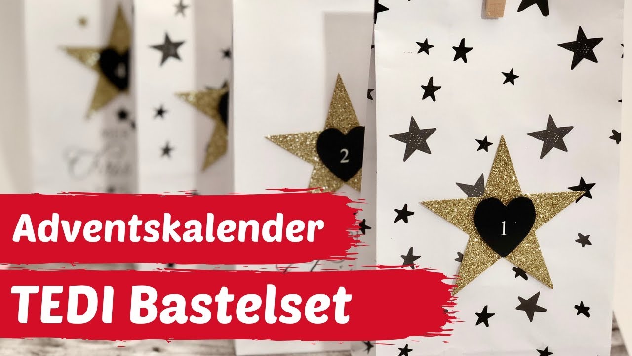 DIY--Adventskalender selber machen--Bastelset von TEDI 2019 - YouTube