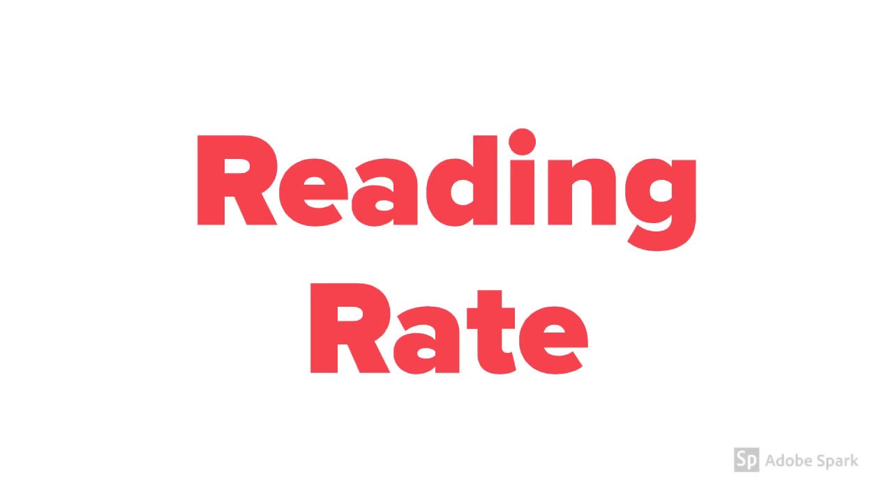 Reading Rate YouTube reading-rate-youtube
