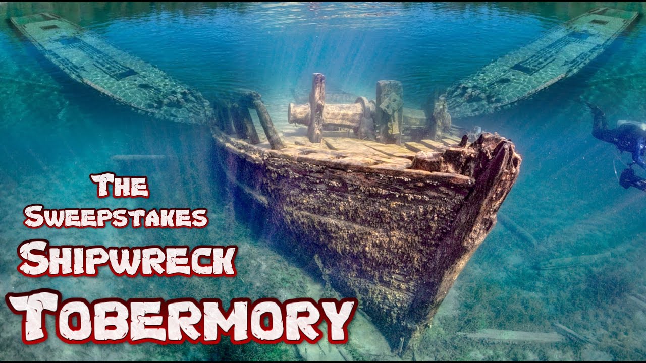 The Sweepstakes Shipwreck Tobermory | Ontario Canada Tour 4K - YouTube
