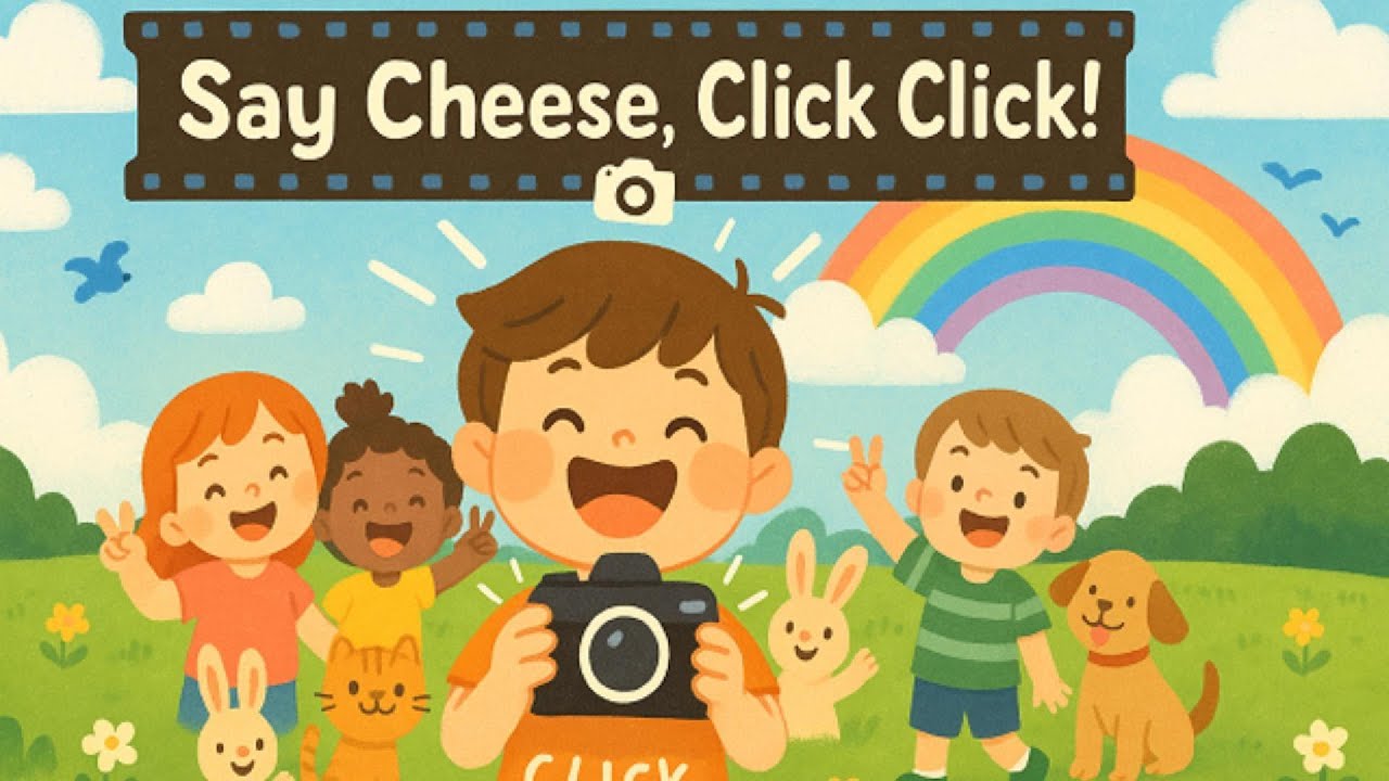 Say Cheese, Click Click! | Fun English Song for Kids About Cameras ...