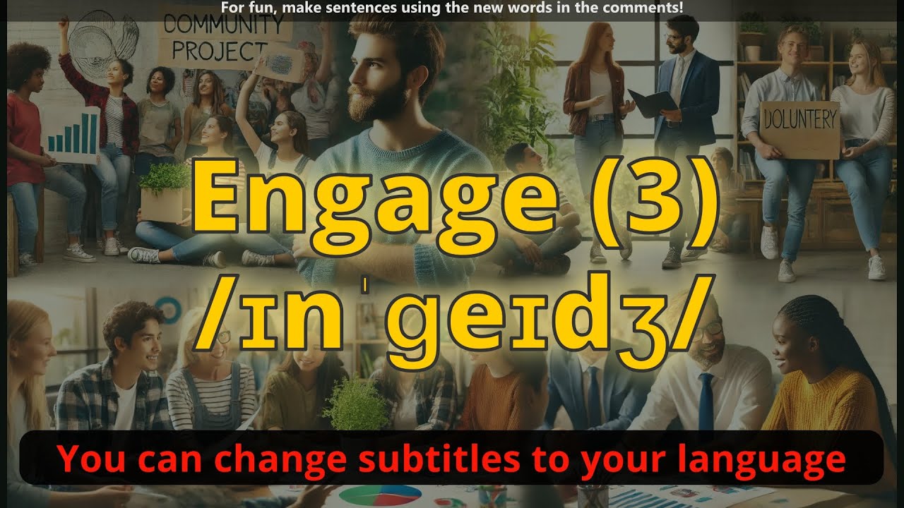 Engage meaning (3) with 5 examples - YouTube