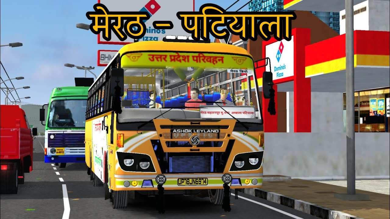 Upsrtc Bus Mod For Bussid | मेरठ - पटियाला लिवरी | Uttar Pradesh ...