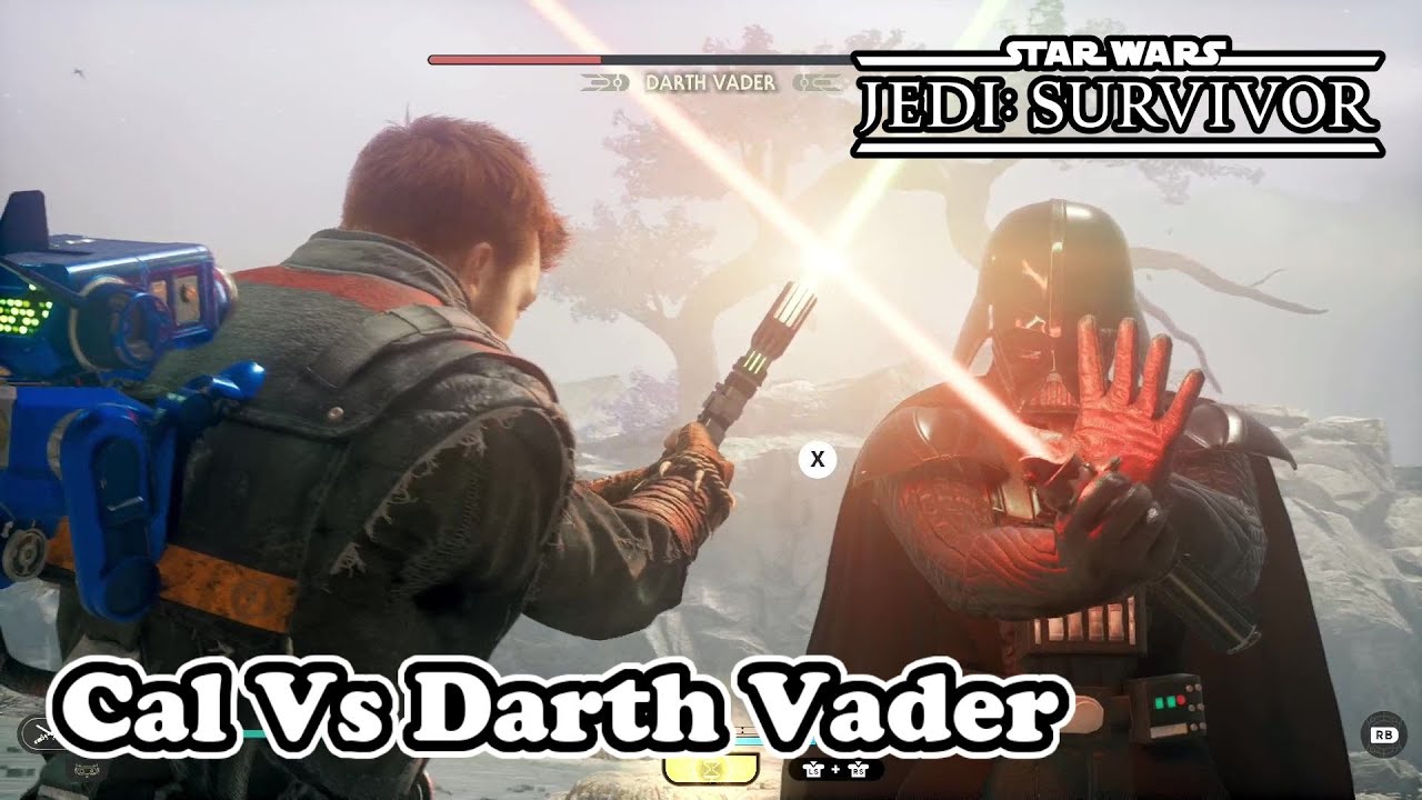 Cal Kestis Vs Darth Vader Star Wars Jedi Survivor - YouTube