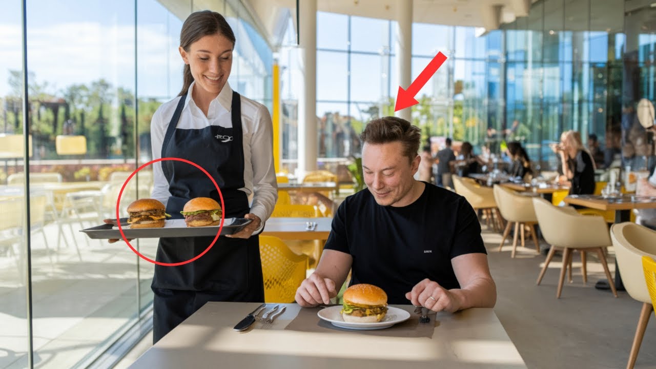 Employee Unknowingly Serves Elon Musk a Plate of Food! - YouTube