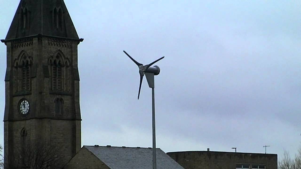 ST MARYS CHURCH,HUNSLET WIND TURBINE 090313 - YouTube