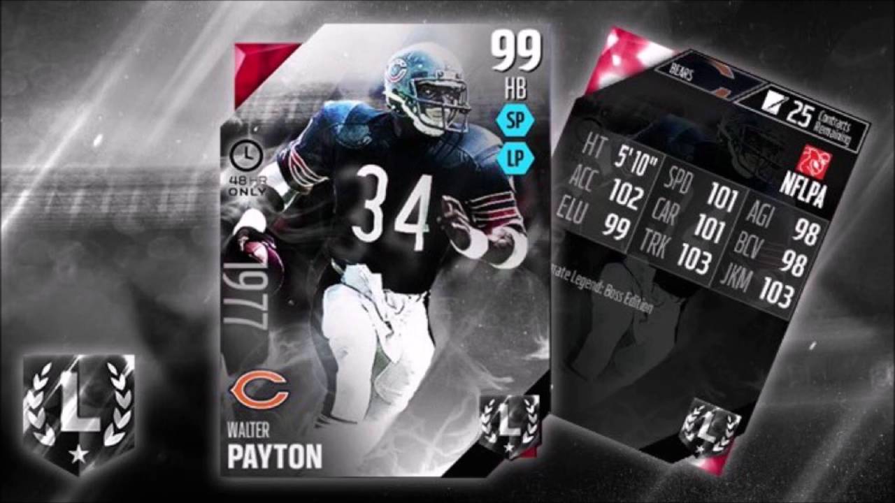 Madden 16 Mut - Ultimate Legend Walter Payton & Bruce Smith - YouTube