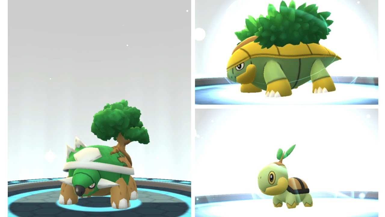 Pokemon Go Full Evolution 🧬 of Turtwig 🧬 Grotle 🧬 to Torterra 🧬 so ...