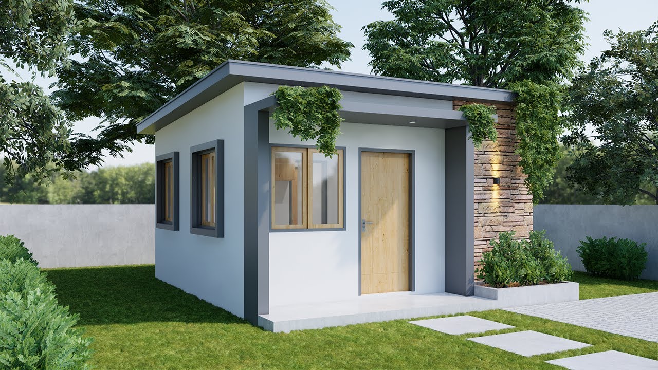 269 Sqft (25 Sqm) 1 Bedroom Small House Design | 1-Story Tiny House ...