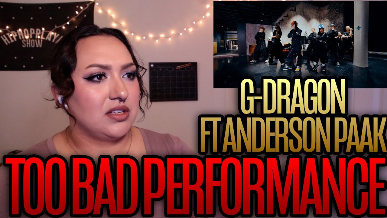 G-DRAGON - 'TOO BAD (feat. Anderson .Paak)' Official Performance Video ...