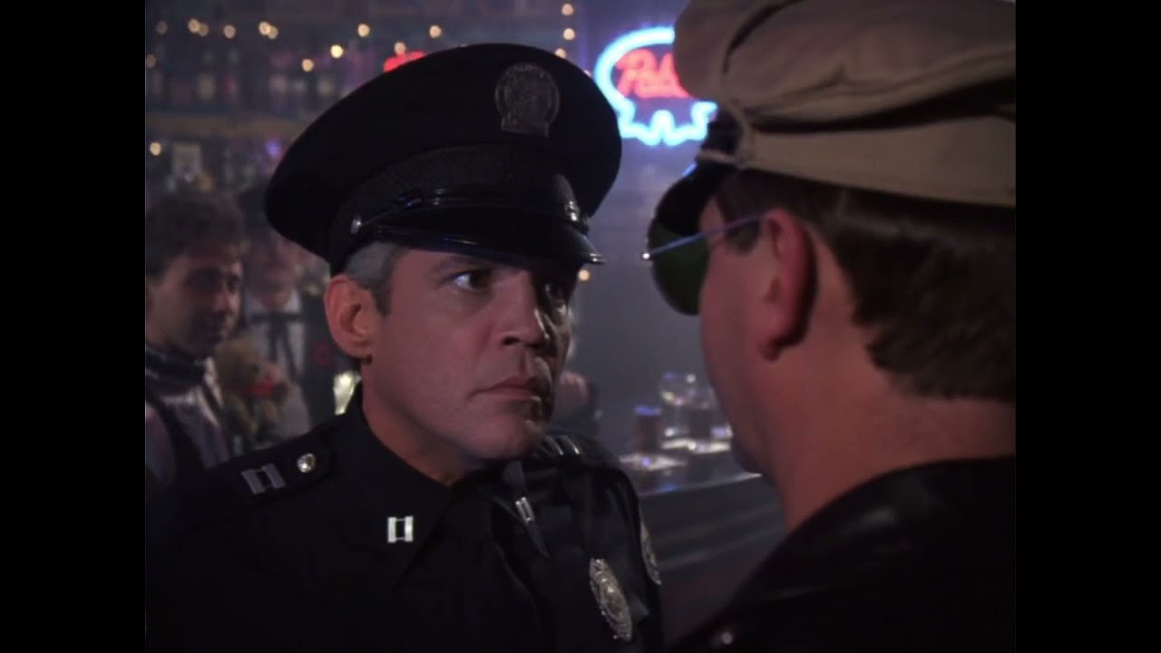 Captain Harris At The Blue Oyster - Police Academy 4, Citizens On ...