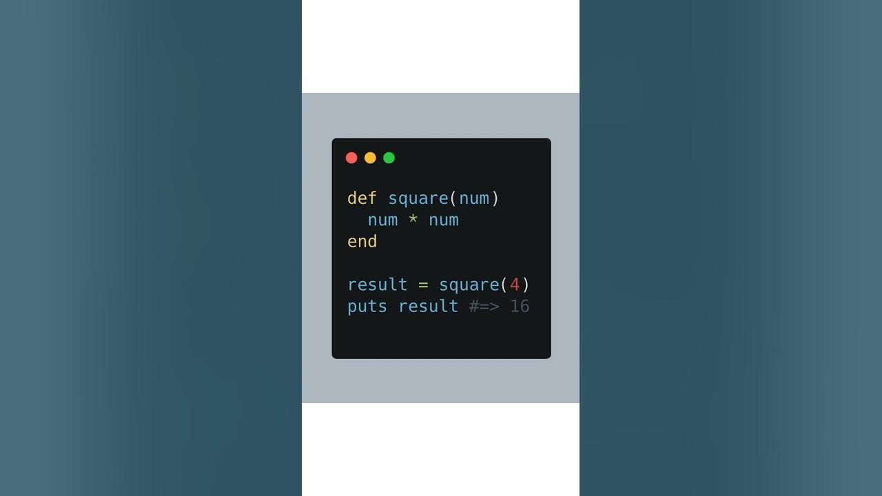 Ruby Syntax Sugar Implicit Return Explained Youtube