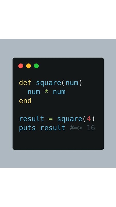 Ruby Syntax Sugar: Implicit Return Explained - YouTube