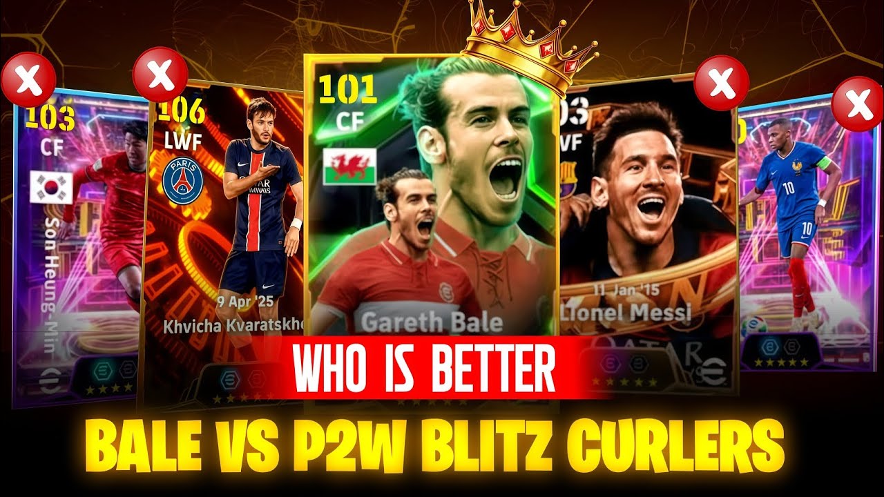 BALE Blitz Curler Made Me BENCH Messi & Mbappe! 😱 | eFootball 2025 ...