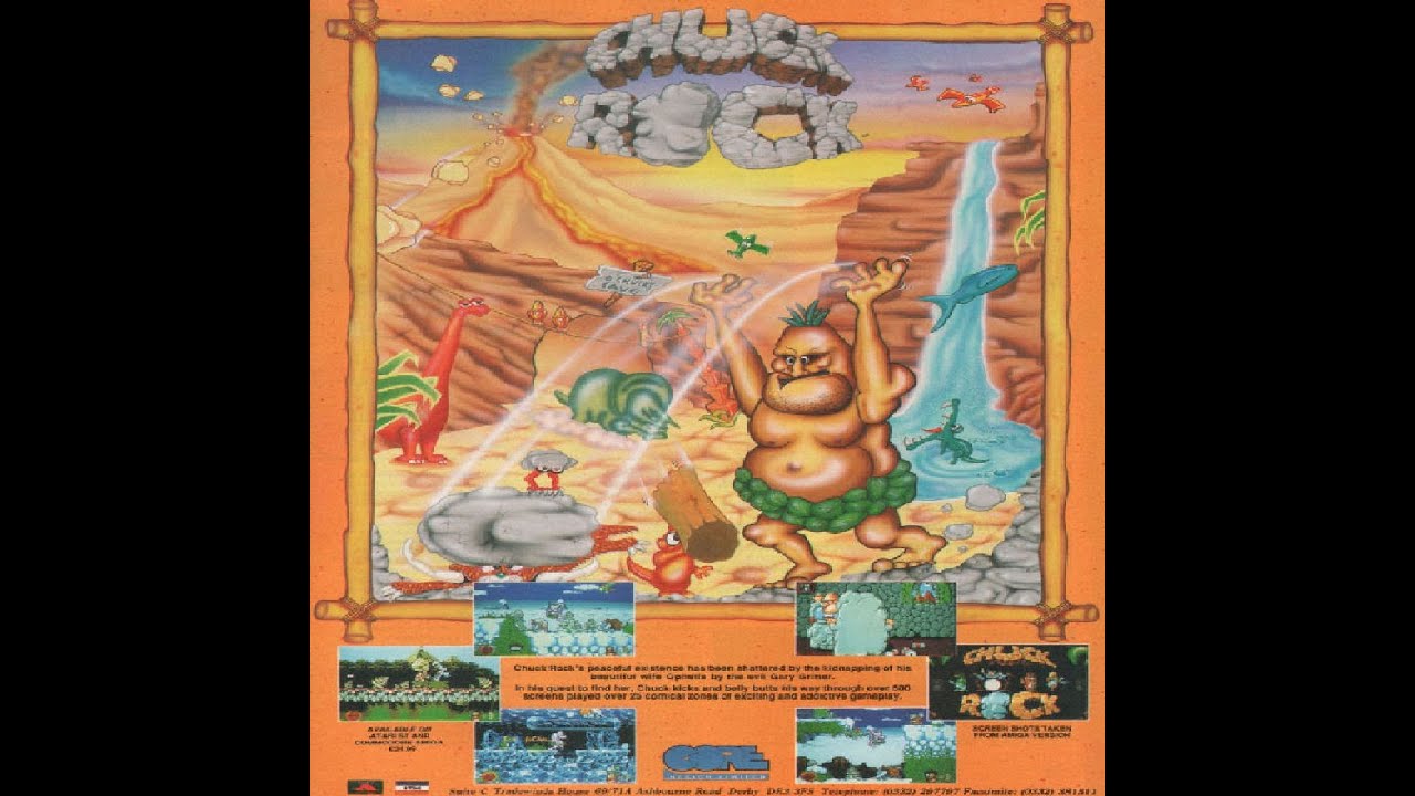 CHUCK ROCK (C64 / Master System / Atari ST / Amiga / Mega Drive / Super ...