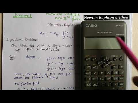 Newton Raphson method||Newton Raphson method in hind||(Numerical ...