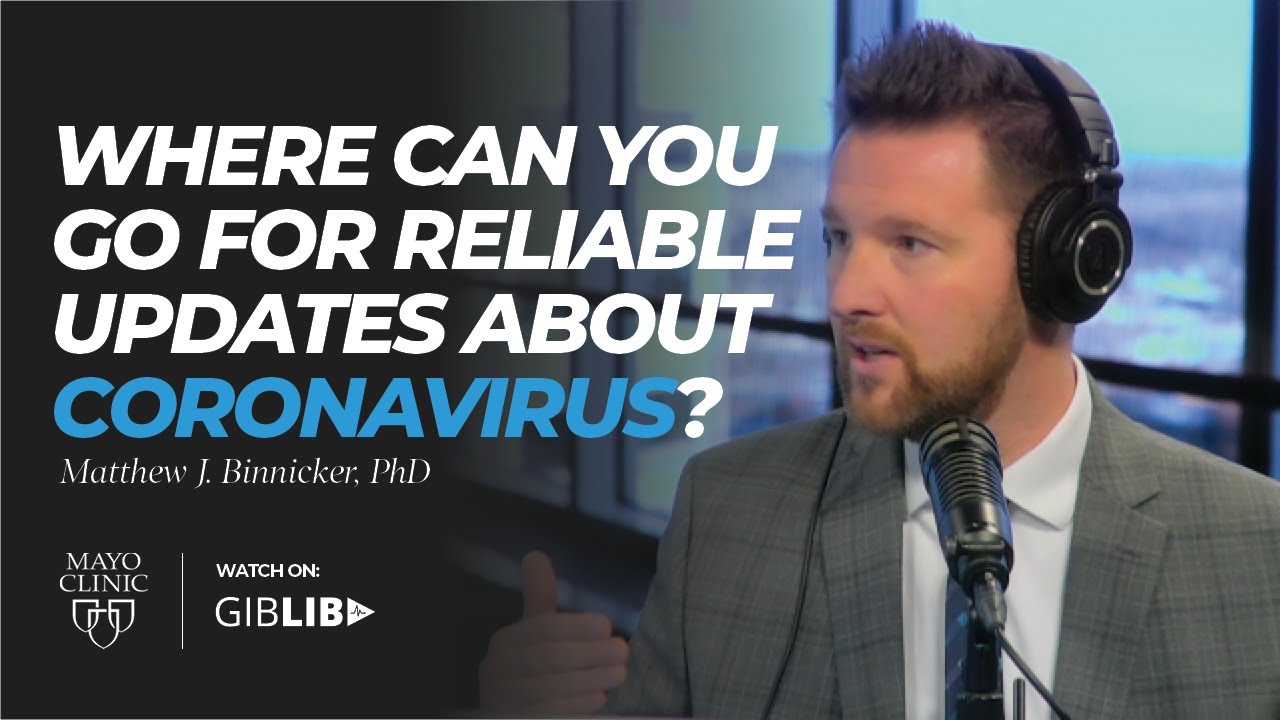 Where can people go for reliable updates on coronavirus? | Matthew ...