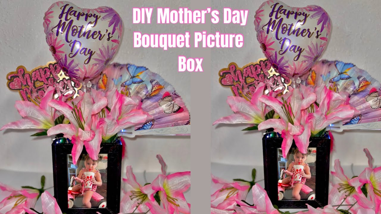Mother's Day Bouquet Picture Box / Dollar Tree DIY - YouTube