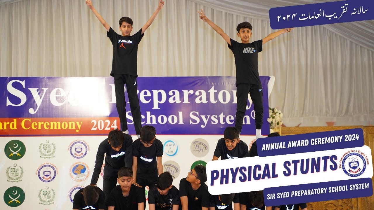 Physical Stunts Performance School Boys | Annual Award Ceremony 2024 ...