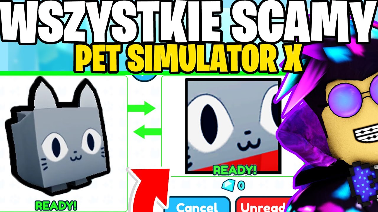 WSZYSTKIE ⚠️SPOSOBY NA SCAM⚠️ w PET SIMULATOR X! JAK NIE ZOSTAĆ ...