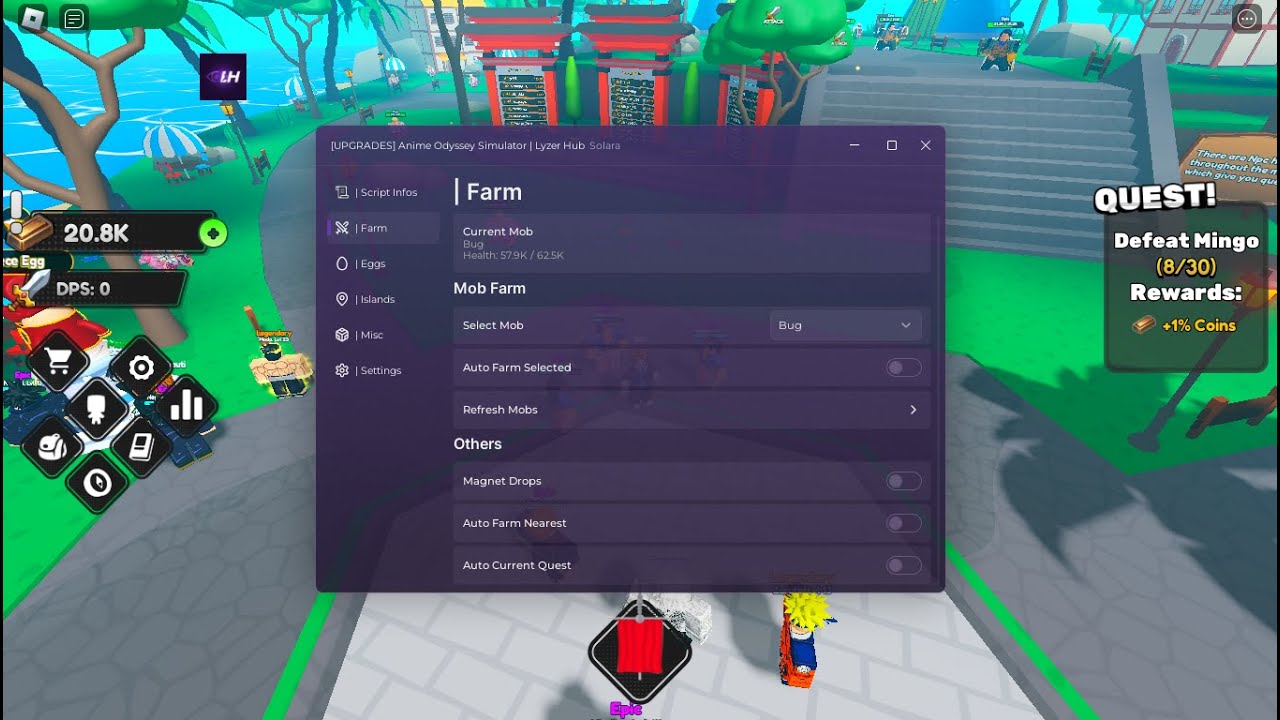 Roblox Anime Odyssey Simulator Script: Auto Farm | Auto Quest & more ...