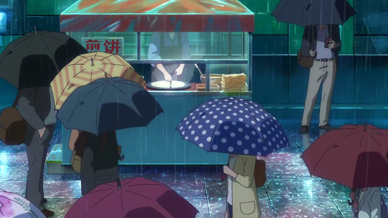 Relaxing Anime Rain Scene | Anime Best Scene - YouTube