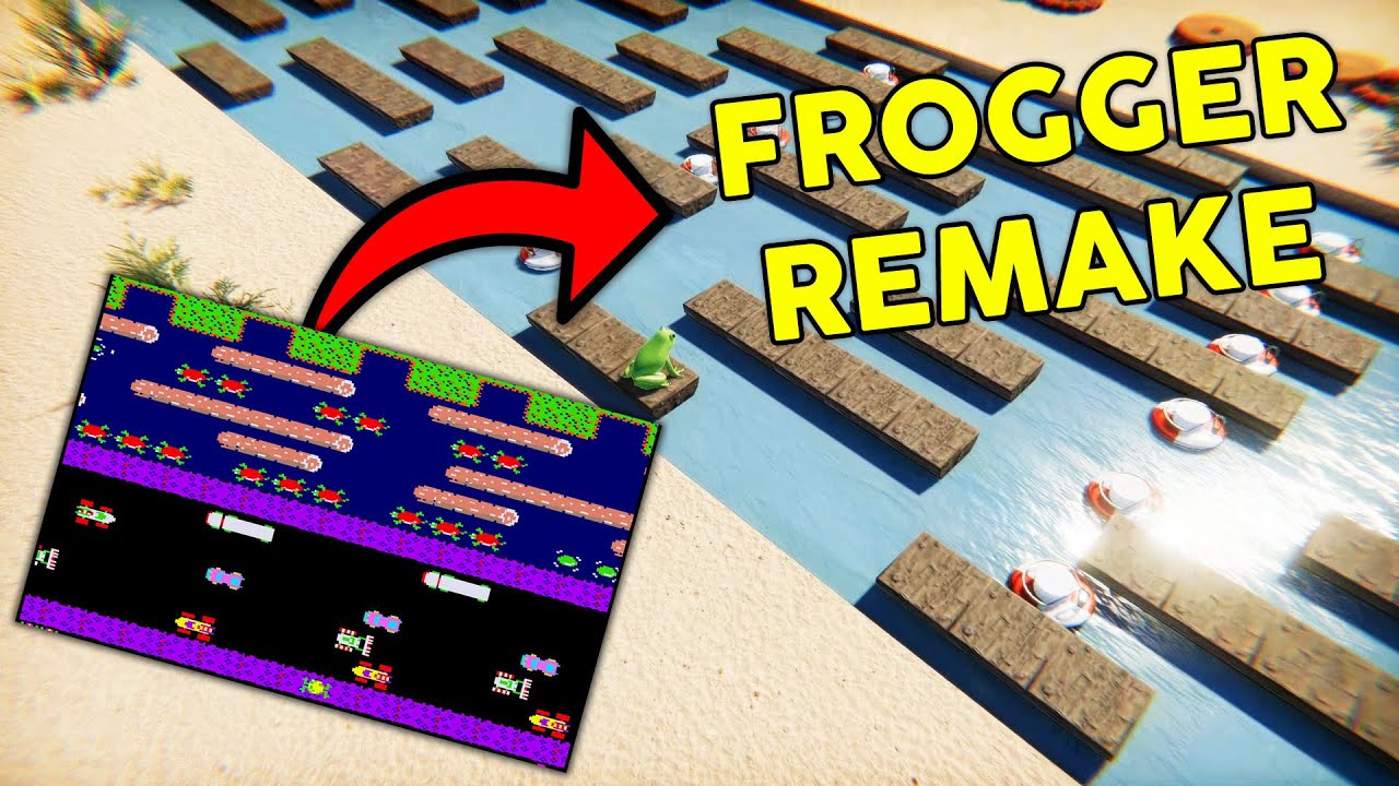 I Made Frogger but with Photorealistic Graphics! - YouTube