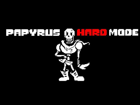 ПАПАЙРУС НАУЧИЛСЯ СРАЖАТЬСЯ! PAPYRUS HARD MODE FIGHT - YouTube