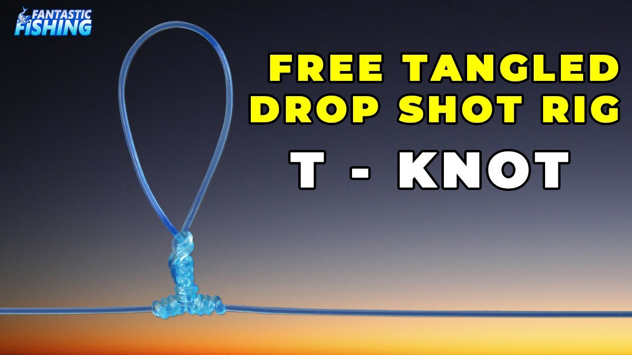 T - Knot - How to tie a Free Tangled Drop Shot Rig with T - Knot. - YouTube