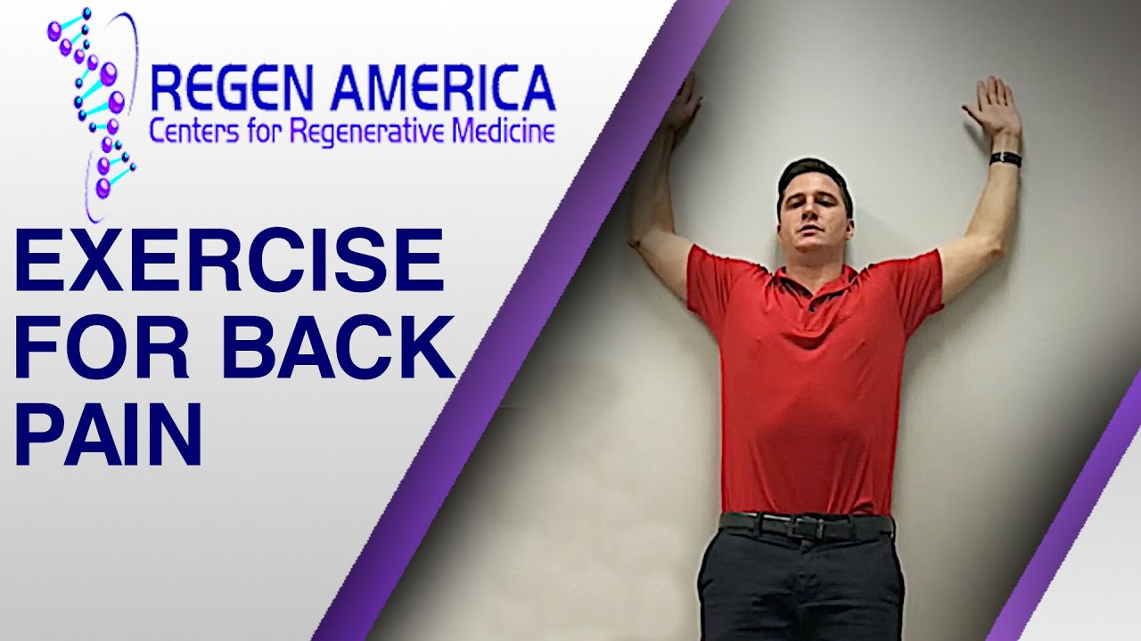 Easy Back Exercise For Posture and Pain Relief - "Wall Angel" | Regen ...