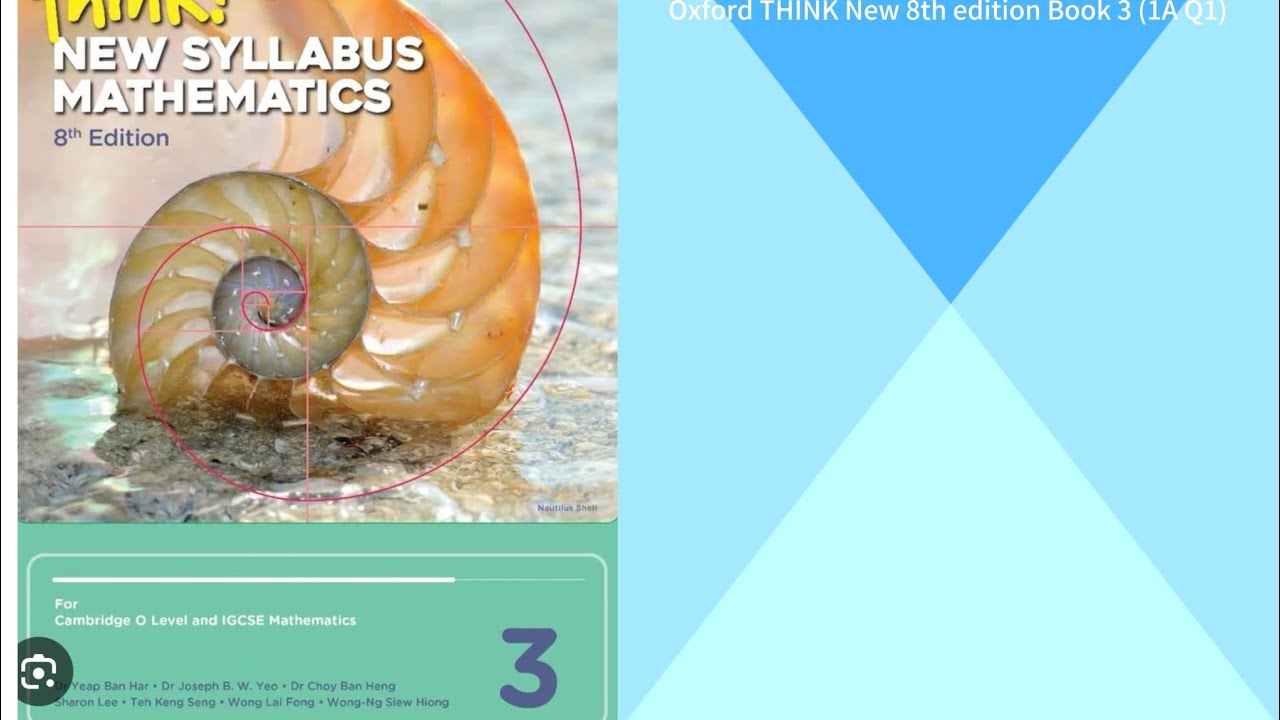 Oxford THINK! ( New syllabus Mathematics 8th edition / Book 3 ...