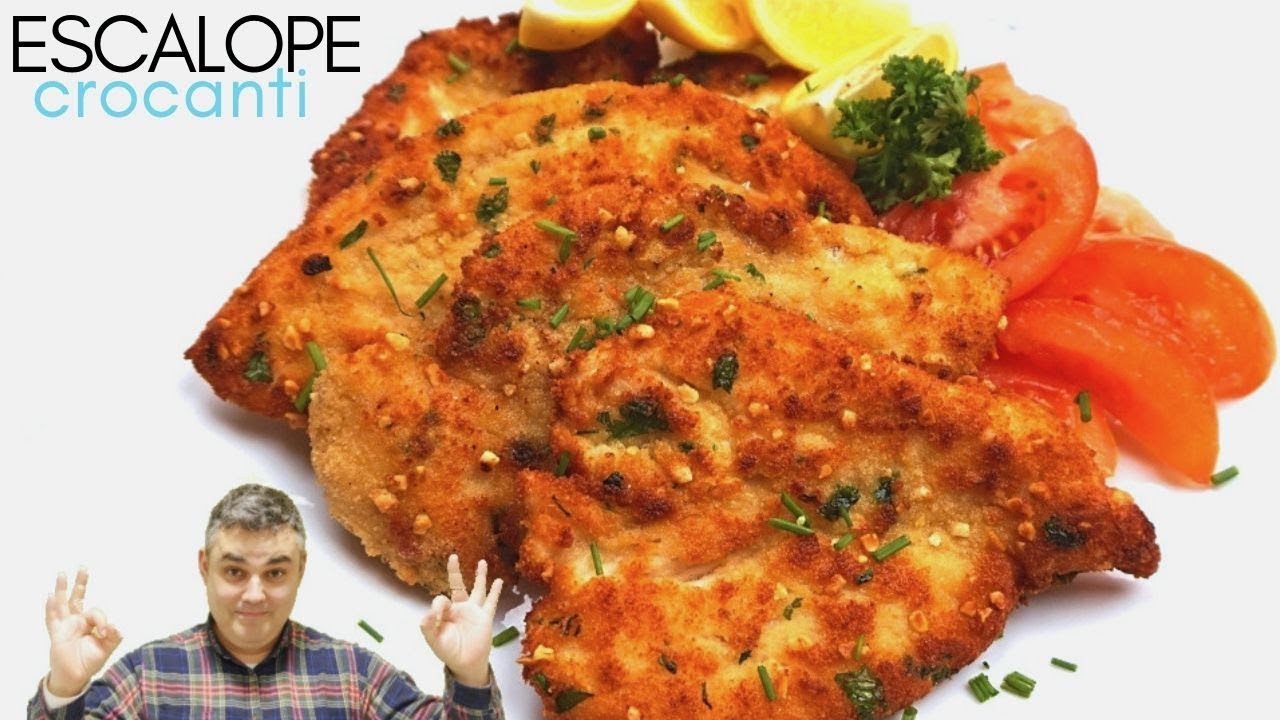 ESCALOPES 😋🥩 de pollo 🥩😋 CROCANTI (los más súper crujientes) - YouTube
