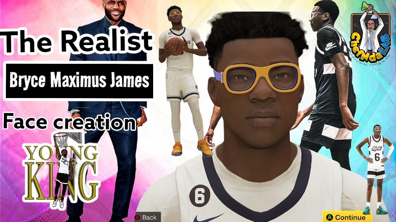 The Realist Bryce Maximus James NBA 2k23 Face Creation (Next Gen) 🔥🔥 ...