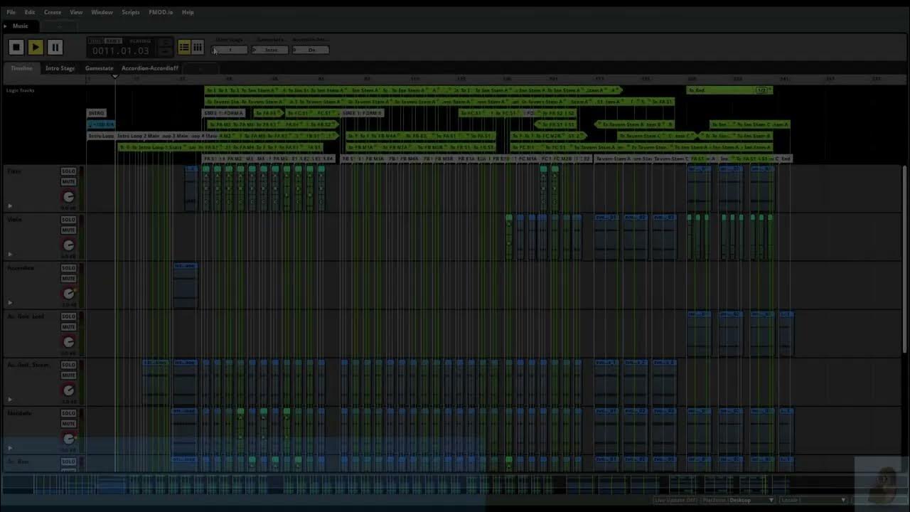 FMOD Interactive Music System Demo - YouTube