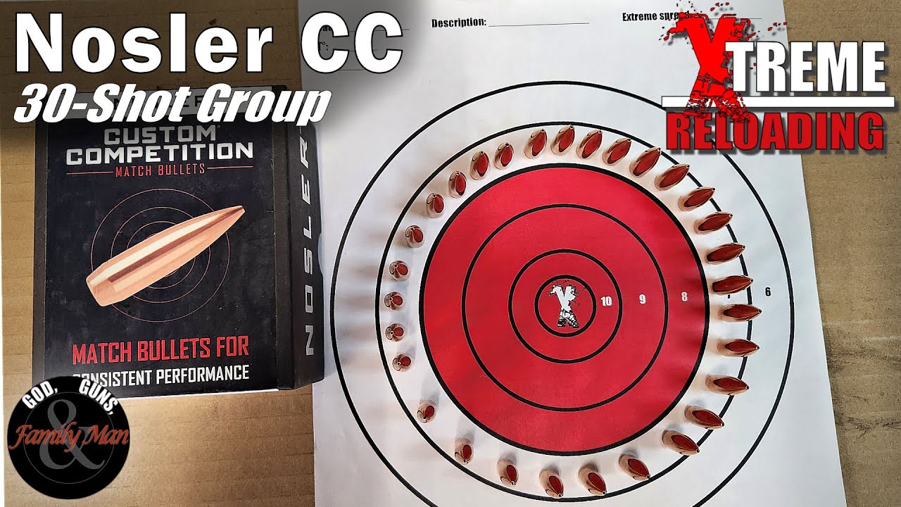 EXTREME RELOADING Special Edition: A 30-shot group with Nosler Custom ...