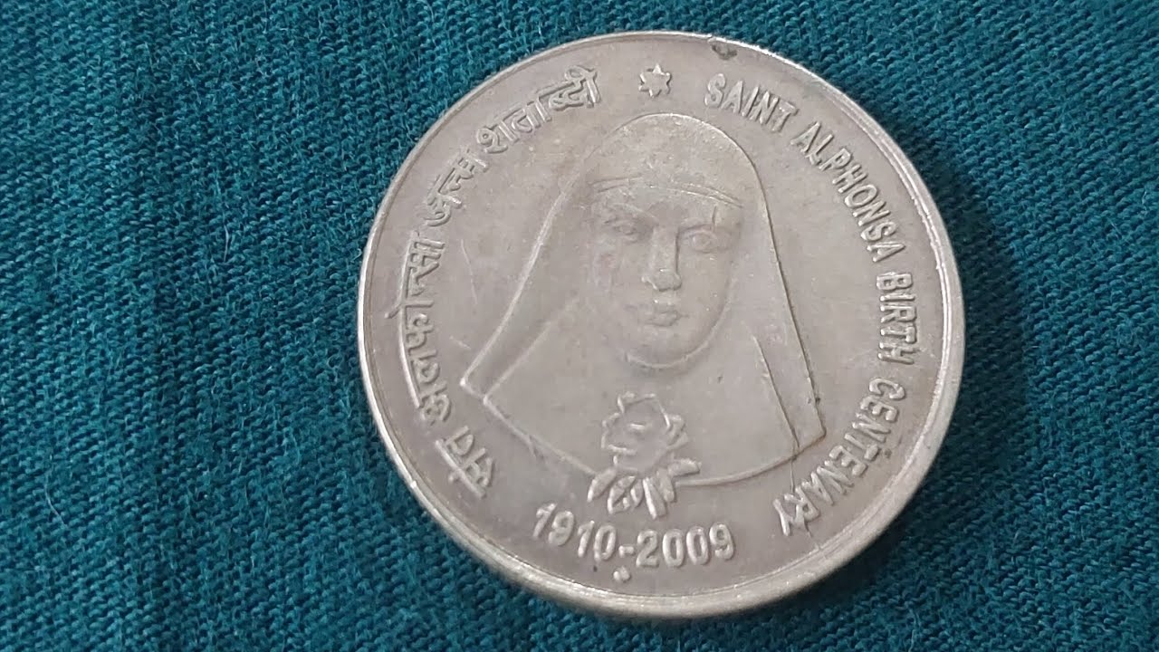 St. Alphonsa centenary coin #stalphonsa #5rupeescoin #commemorativecoin ...