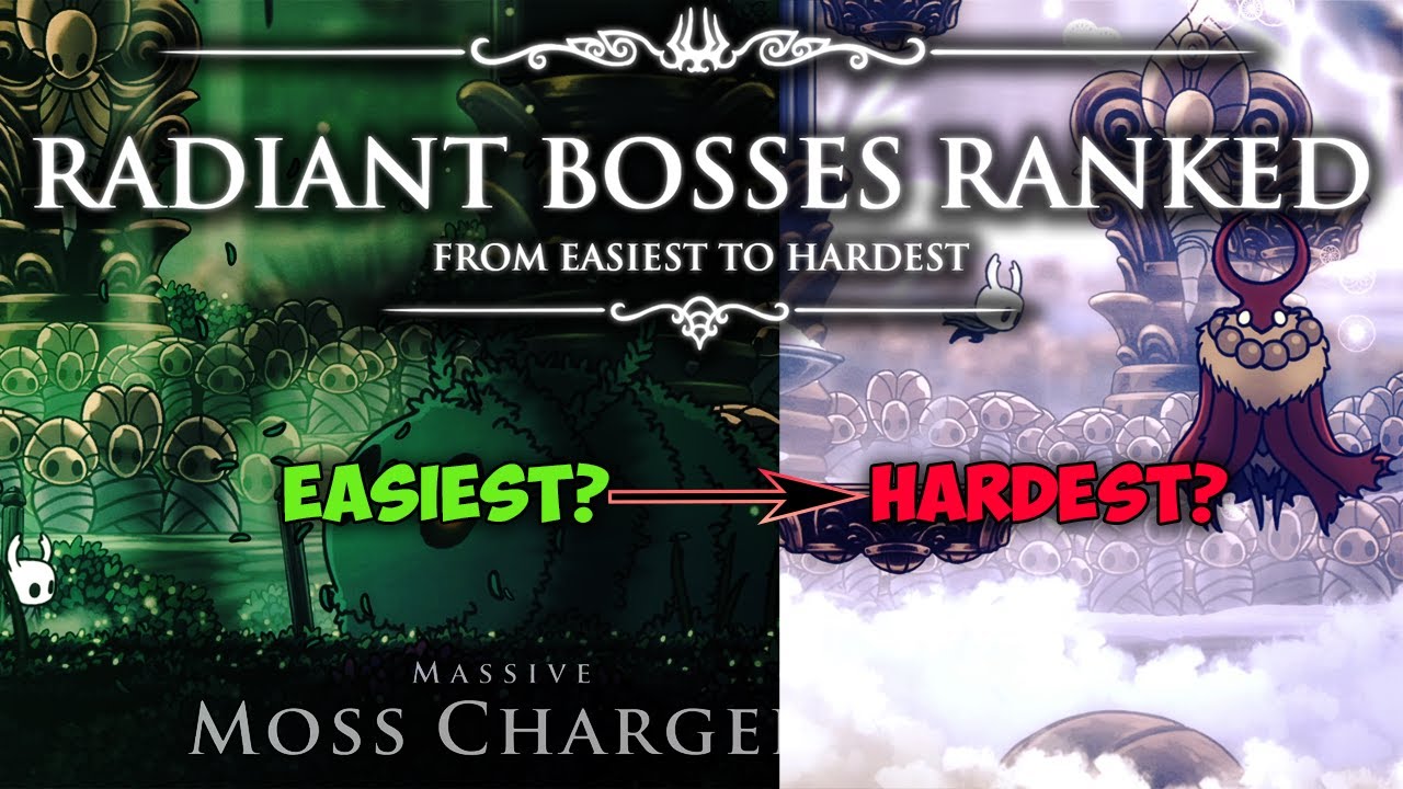 Hollow Knight all RADIANT bosses ranked from easiest to hardest - YouTube