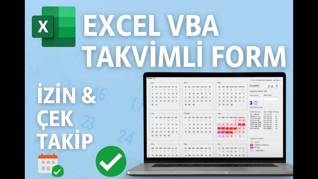Takvim Planlama / Create a Calendar in Excel VBA Part : 3 - YouTube