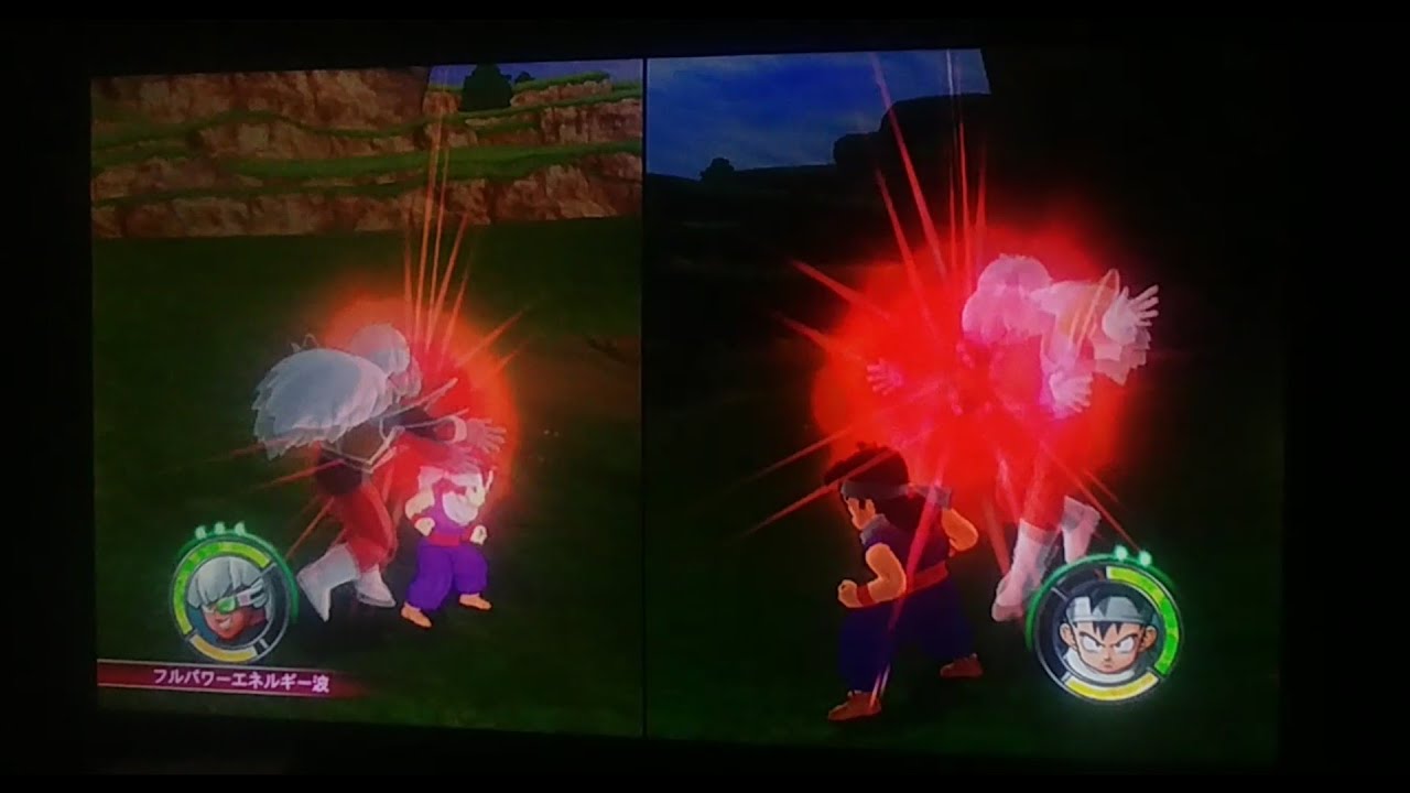 Dragonball Raging Blast 2 Jeice Full Power Energy Wave on Kid Gohan ...