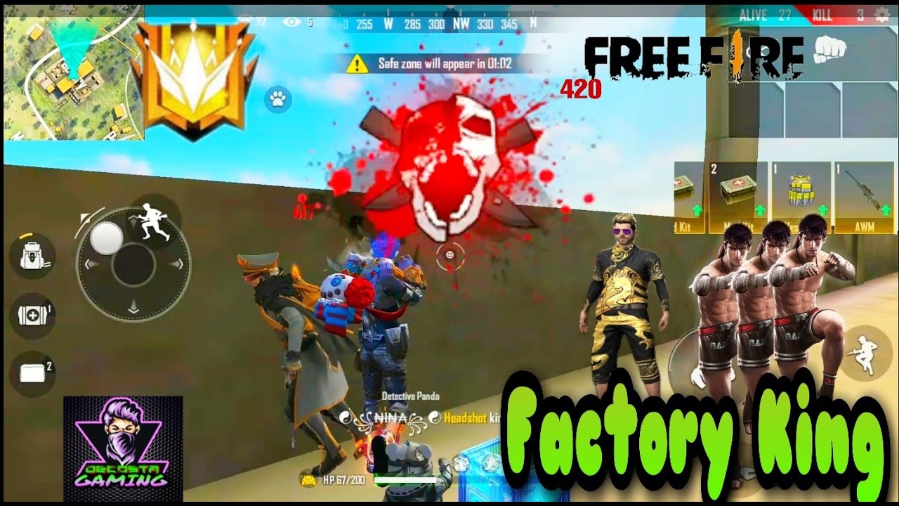 Free Fire Factory King//Fist Fight on Factory Roof//fist challenge # ...